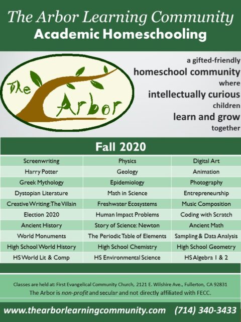 The Arbor Learning Community – A non-profit homeschool organization
